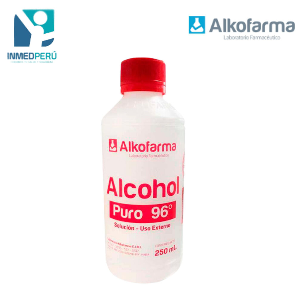 Alcohol Puro 96 Alkofarma Desinfectante - Inmed Perú