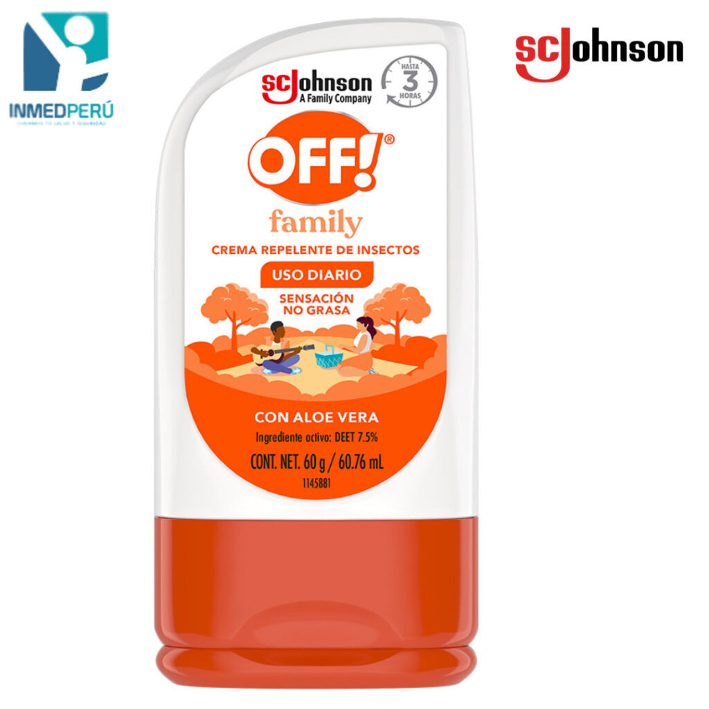 Repelente OFF Family en Crema de 60 G / 196 G - Inmed Perú