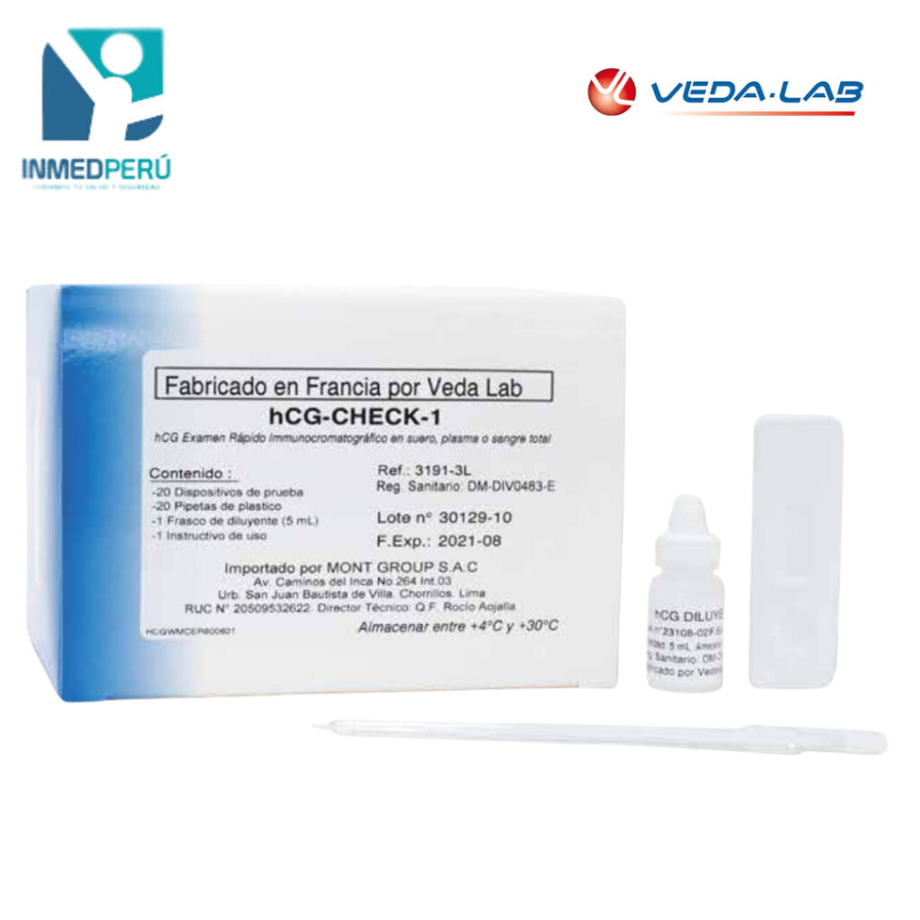 Prueba rápida cuantitativa de embarazo hCG Check 1 - Inmed